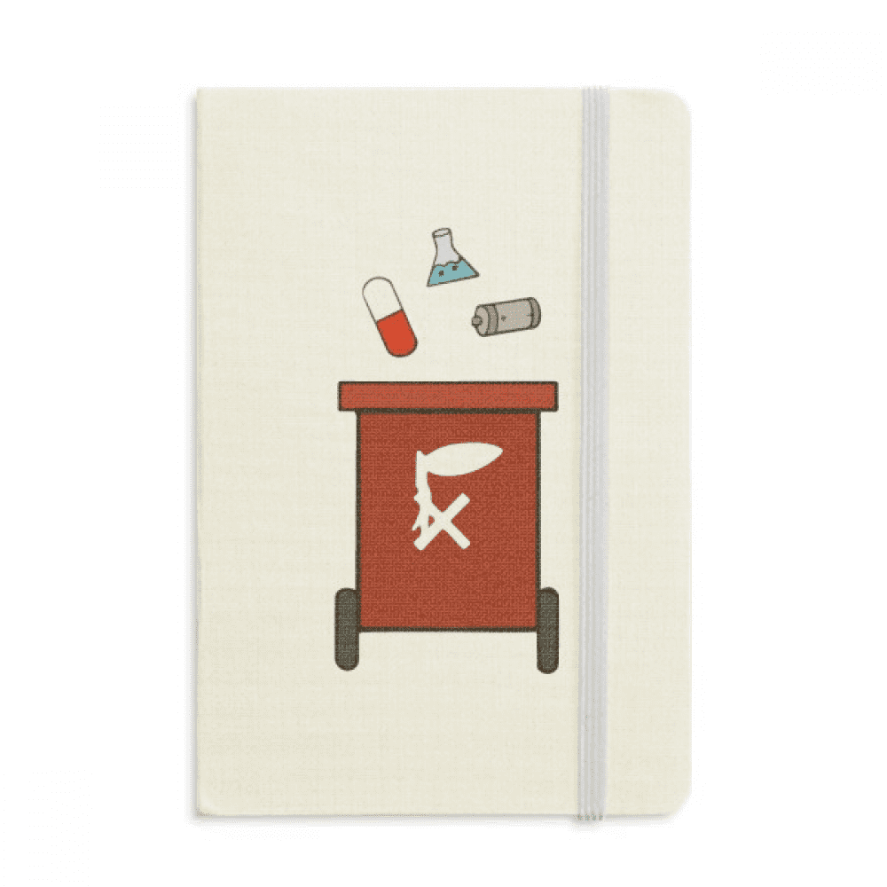 Drop Litter Rubbish Sign Diagram Notebook Official Fabric Hard Cover ...
