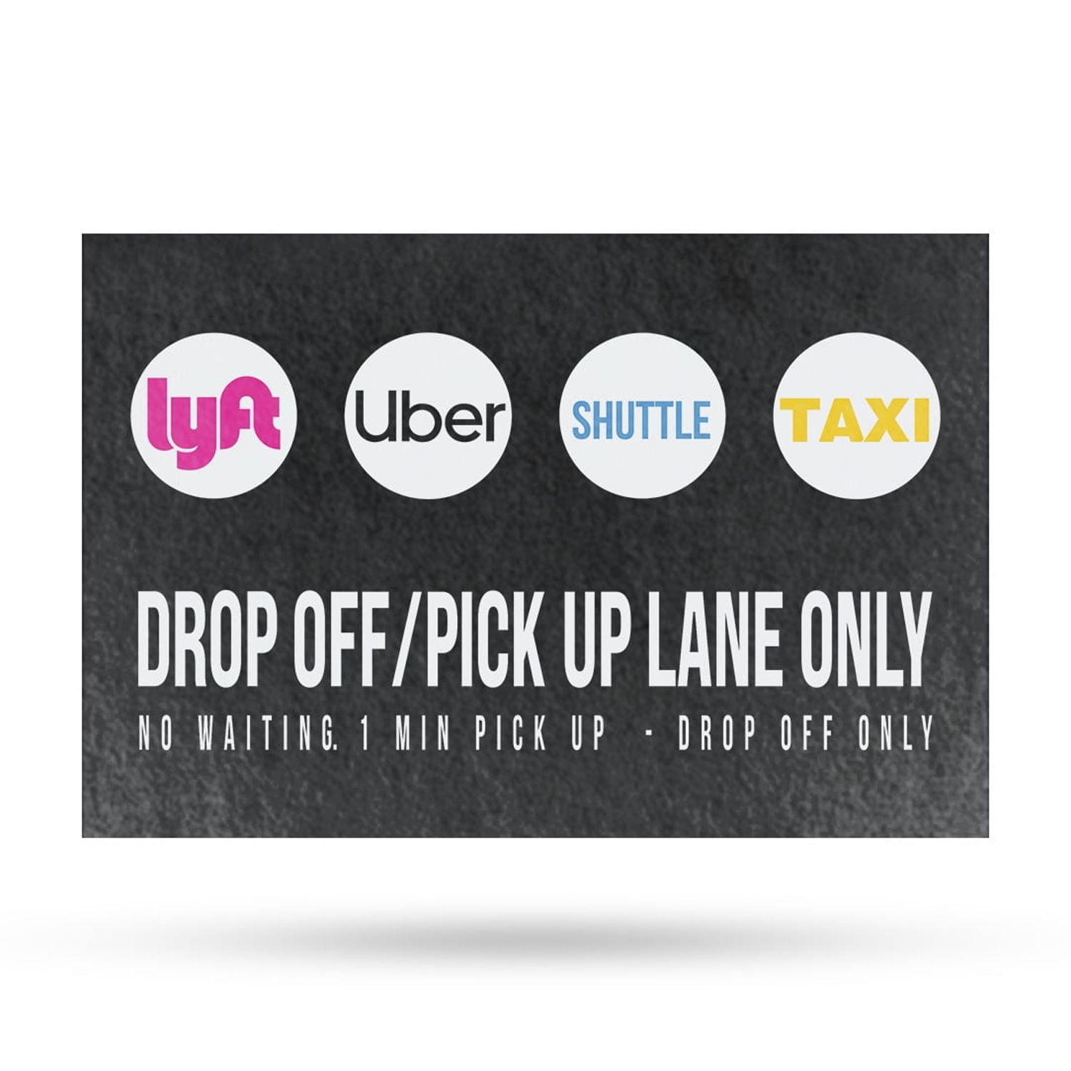 Drop Off Pick Up Lane Only Vinyl Decal 24 Inch x 36 Inch Weatherproof ...