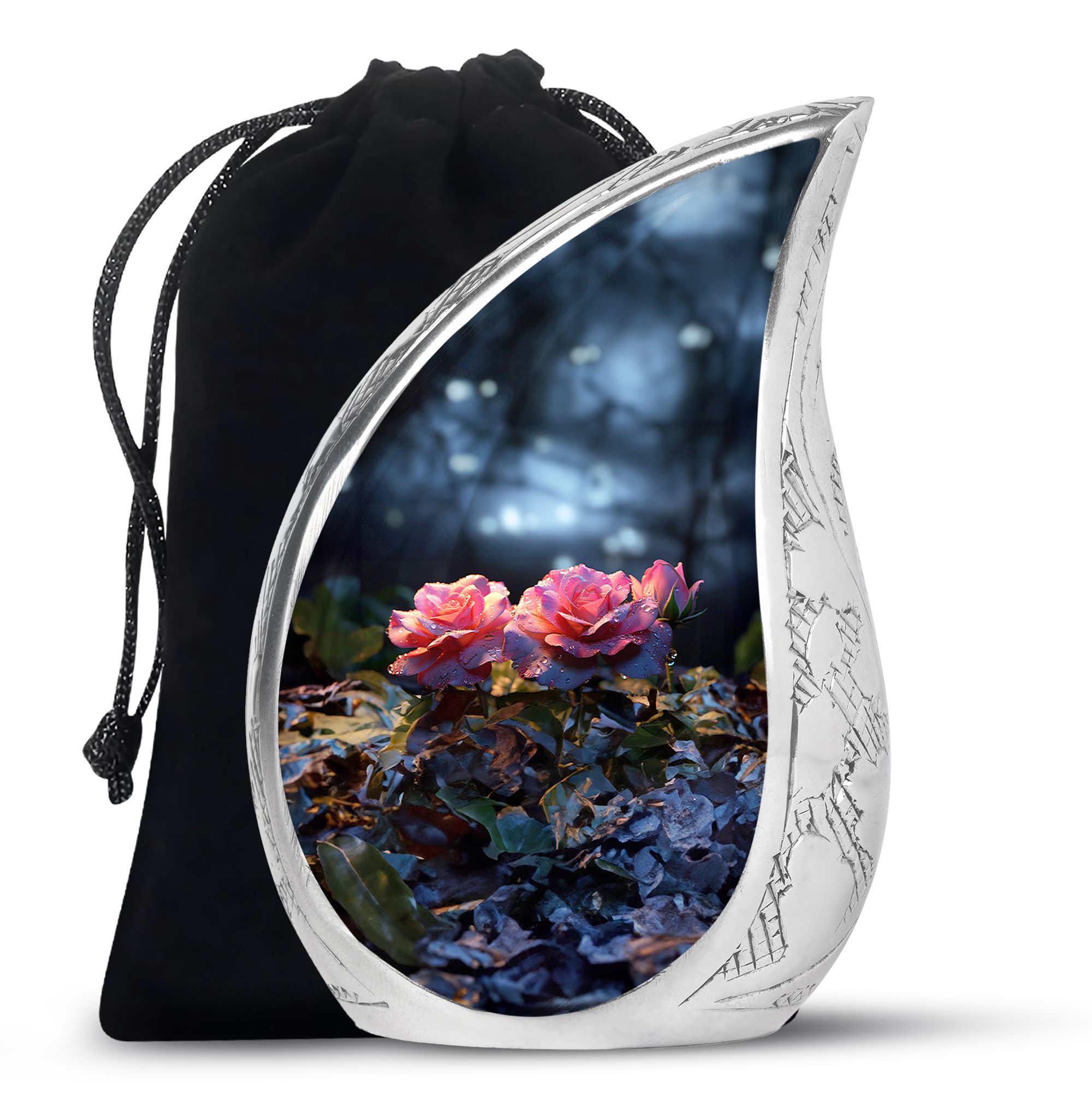 Drop Rose Droplets Urn, Funeral Urns for Human Ashes Adult Female ...