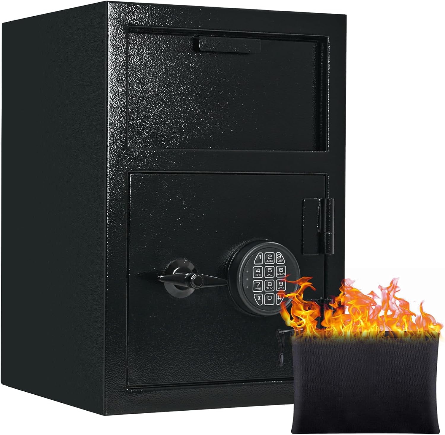 Drop Safe Fireproof, Depository Safe with Drop Slot Digital Combination ...