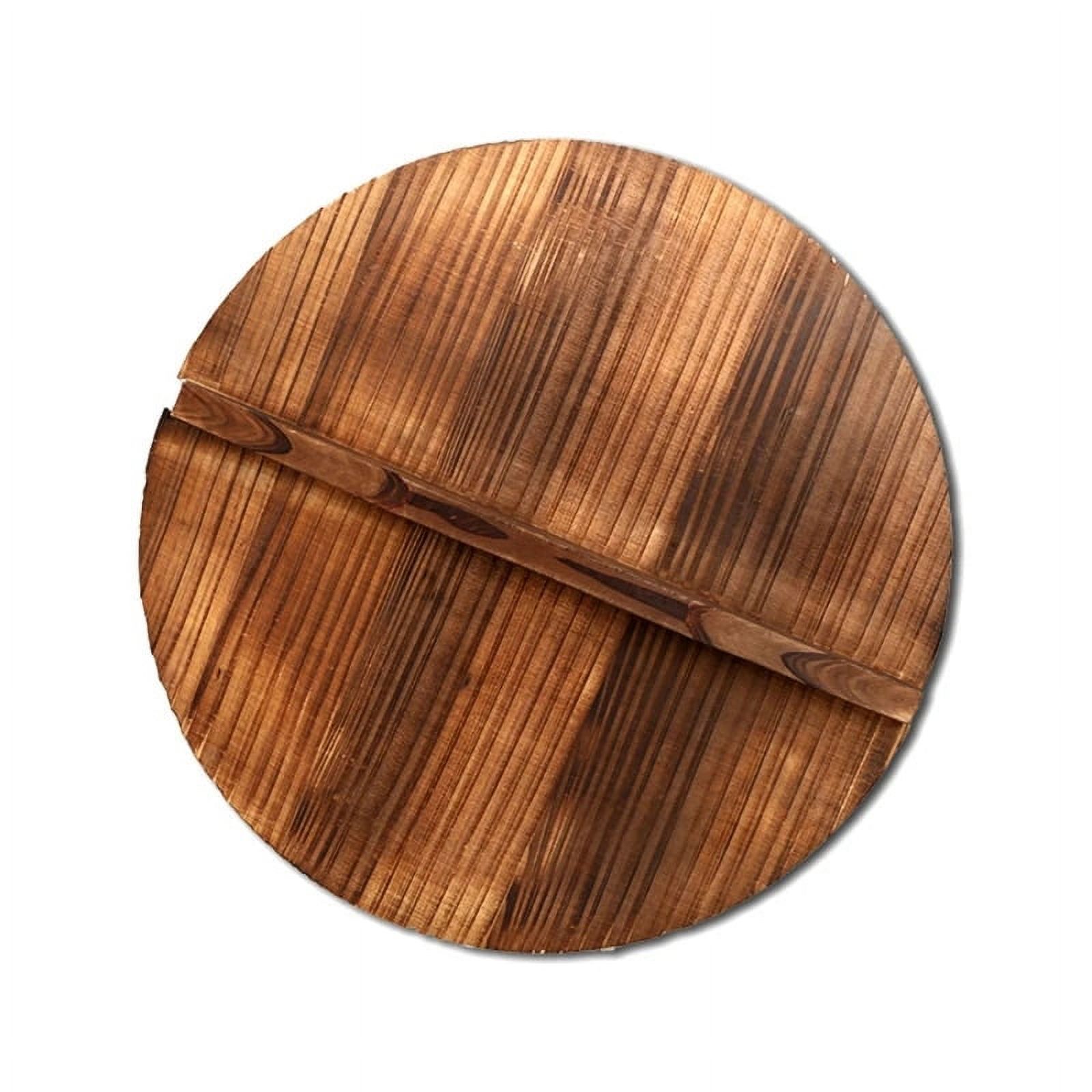 Drop Shipping Wooden wood cover Handmade fir anti-scalding pot lid ...