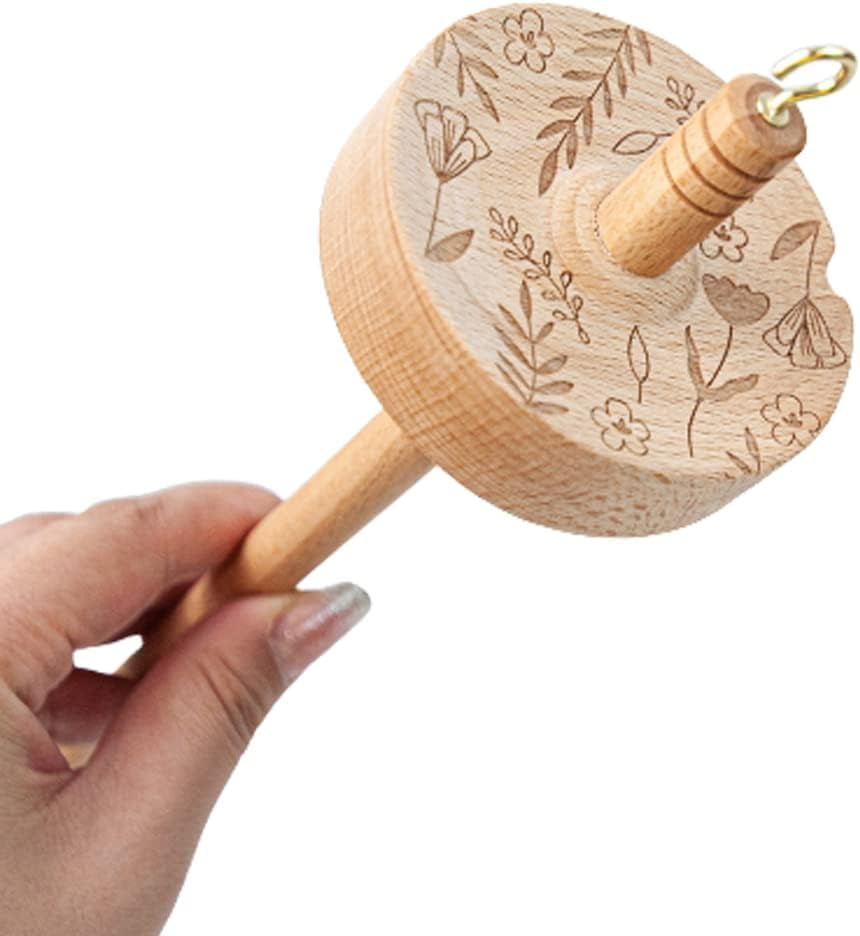 Drop Spindle, Yarn Drop Spindle Top Whorl Spin Wooden Hand Spinning ...