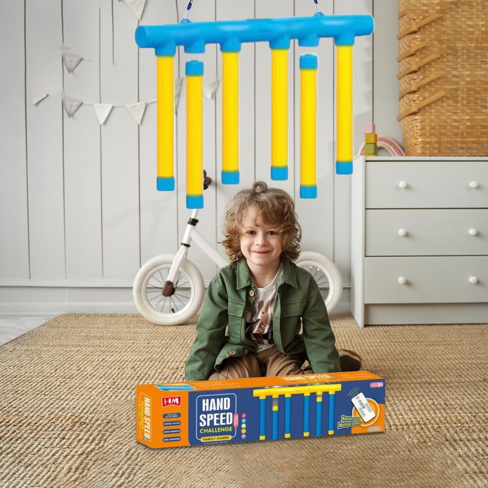 Drop Stick Game Drop Catch Win Game Falling Sticks Training Toy Hand ...