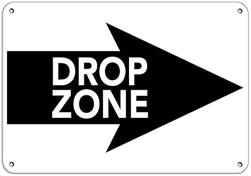 Drop Zone Right Arrow Sign Parking Lot Parking Lot Stairs Office Street ...