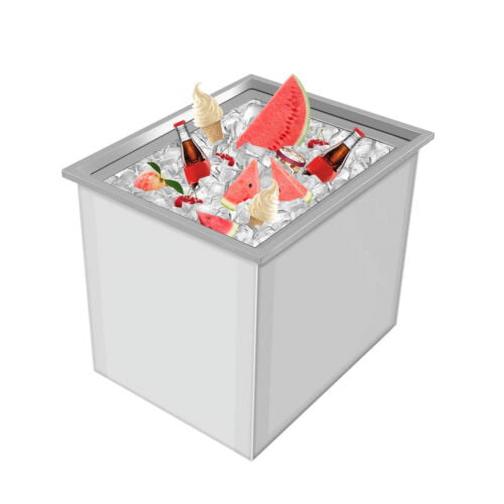 Drop-in Ice Chest Kitchen Ice Cooler BBQ Island Ice Bin Stainless Steel ...