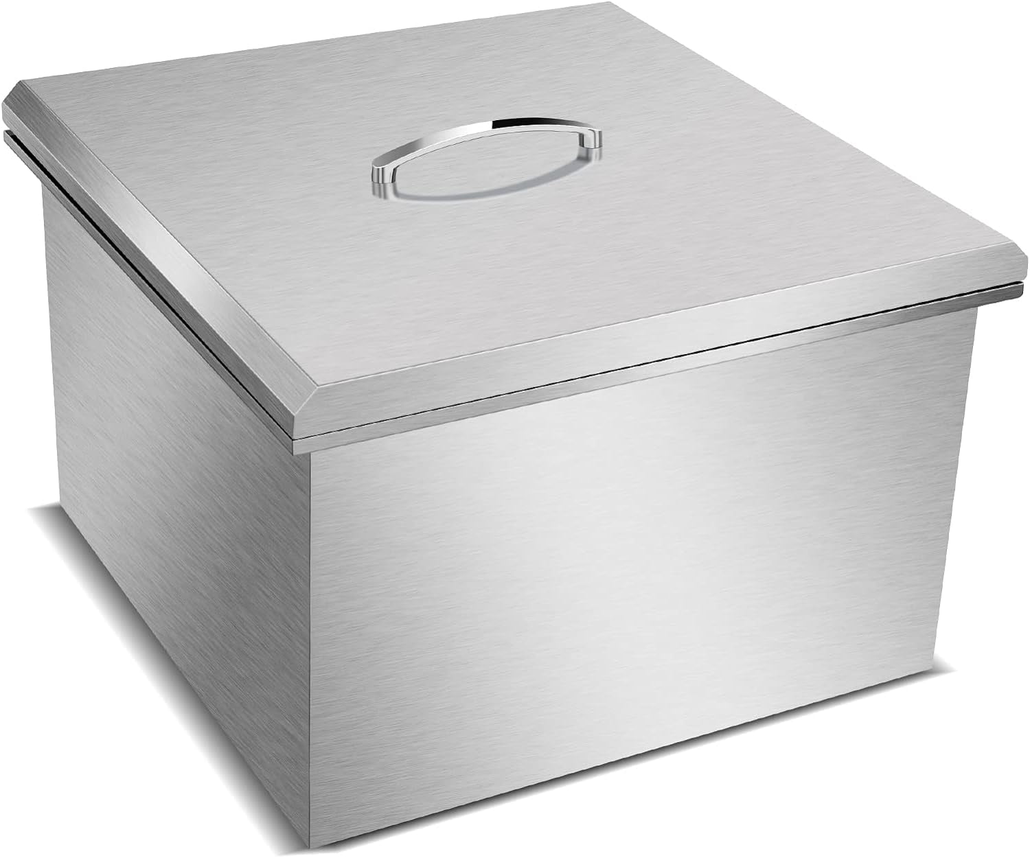 Drop-in Ice Chest, Stainless Steel Ice Cooler with Removable Cover ...