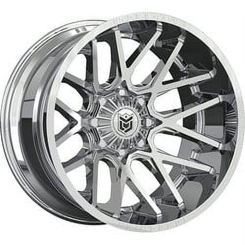 DropStars 654C Chrome Wheel Rim, 20" x 10" 8 x 180mm -25mm, 654C ...