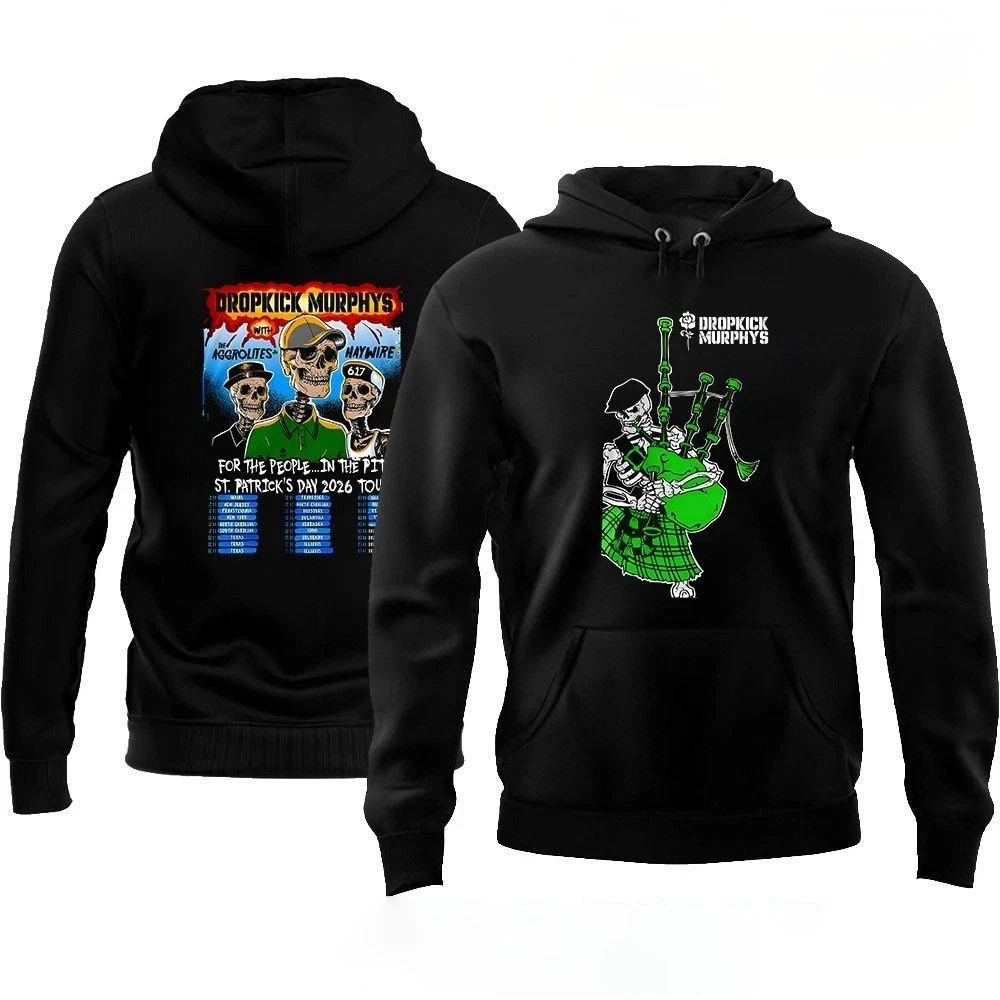 Dropkick Murphys 2026 Tour Two Sided Unisex Hoodie, Dropkick Murphys ...