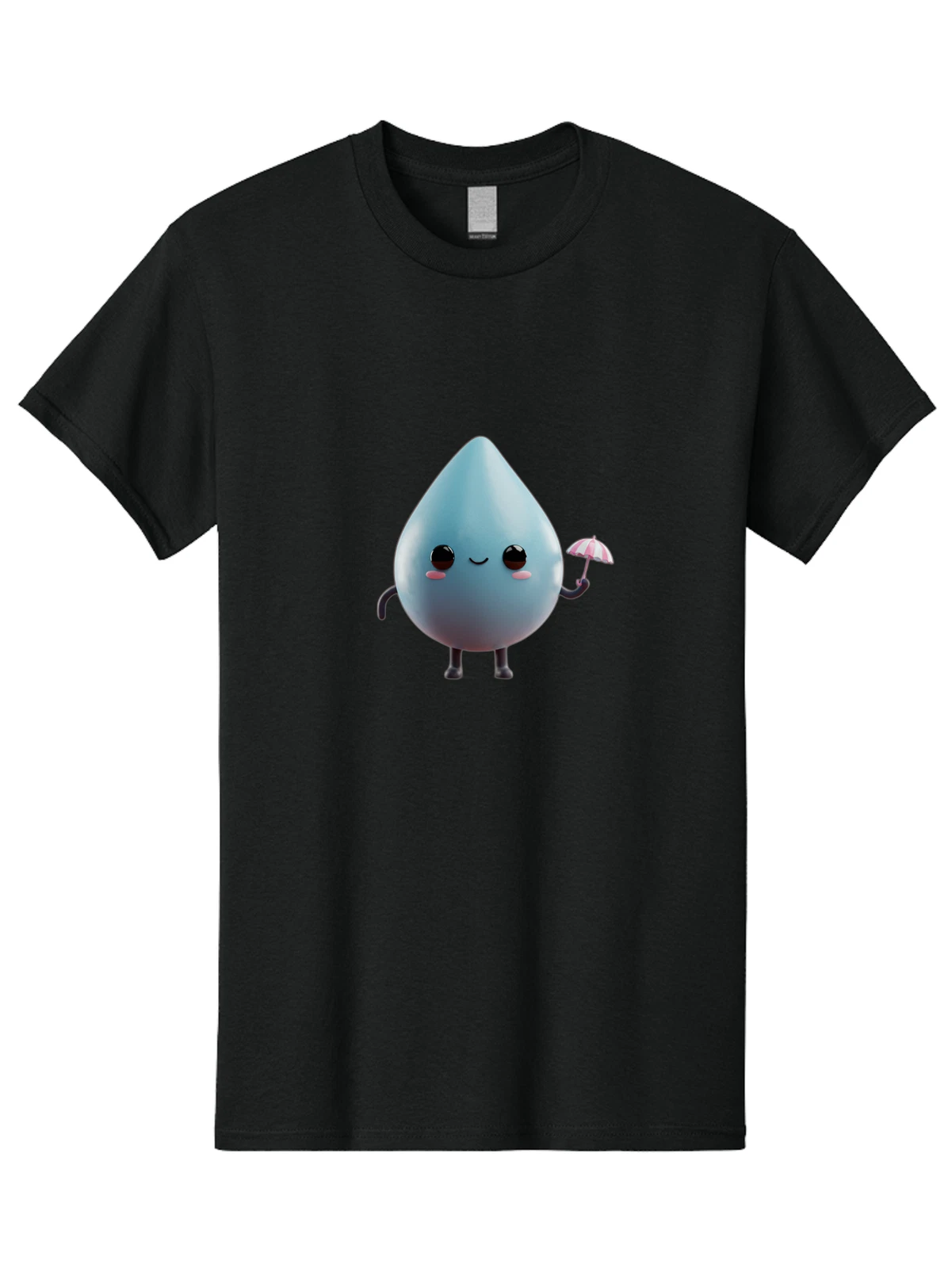 Droplet-Character Mens Graphic Tee, 100% Cotton, Casual Summer Wear ...