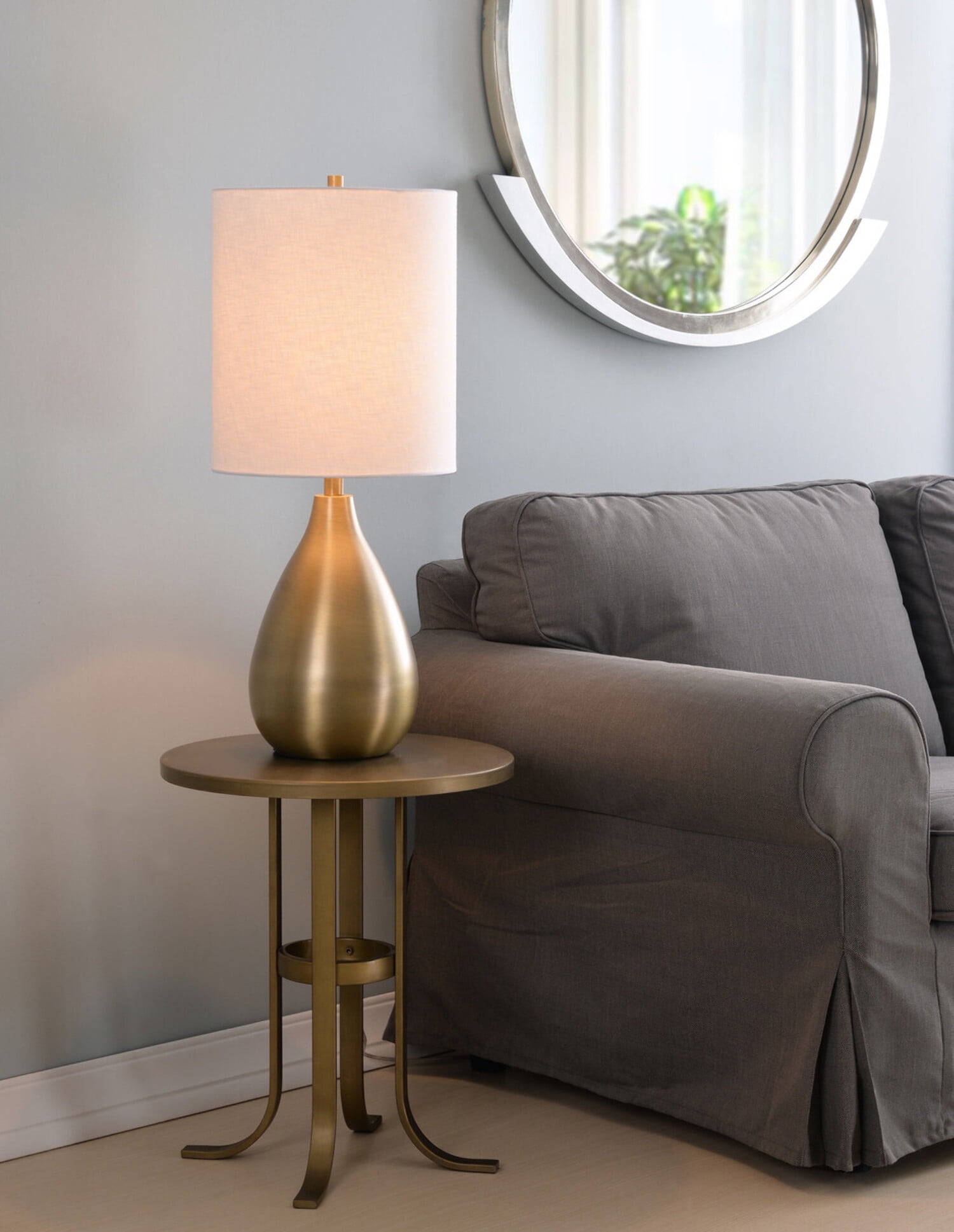 Droplet Table Lamp with Brass Finish - Walmart.com