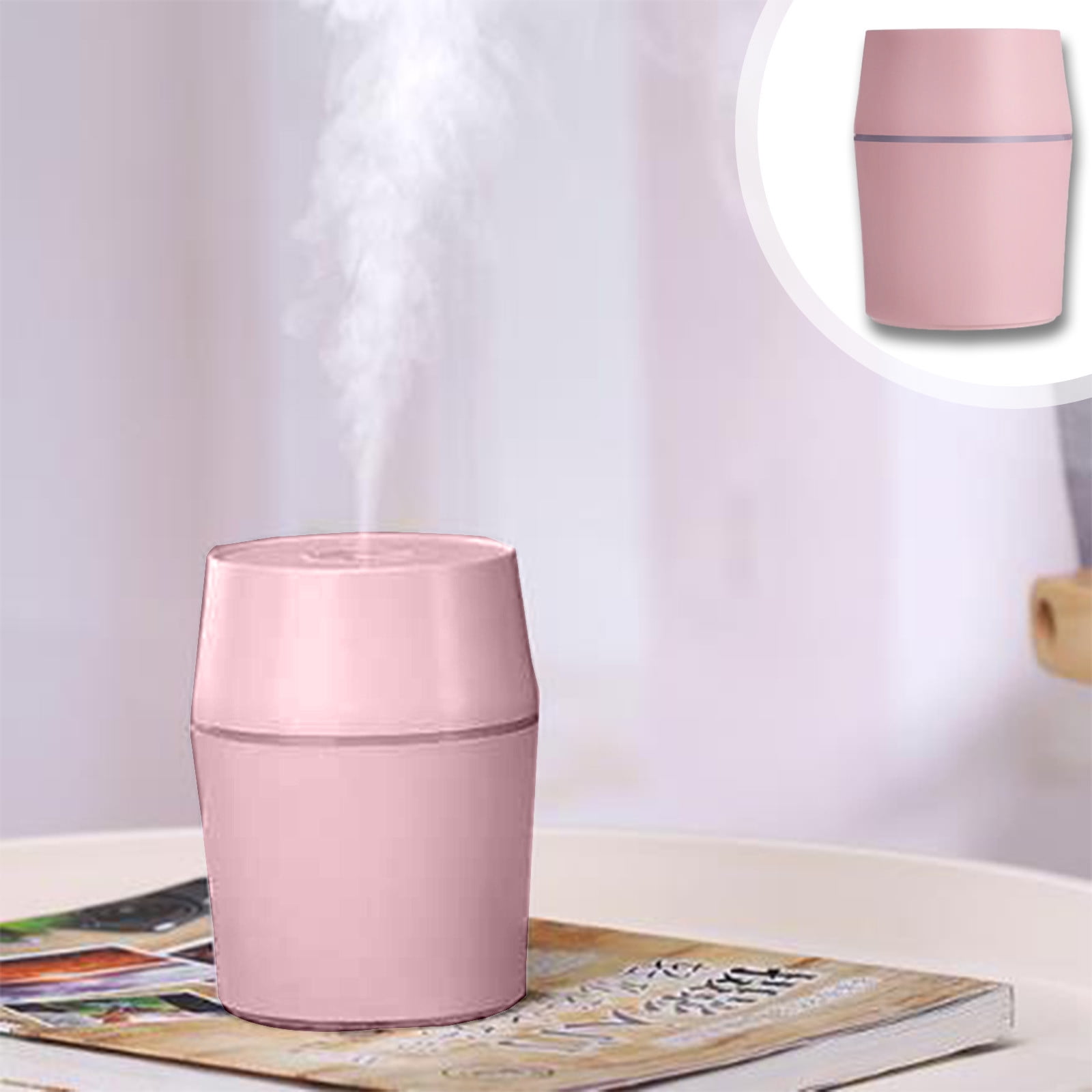 Droplet Ultrasonic Small Air Humidifiers for Bedroom and Office, 0.5 ...