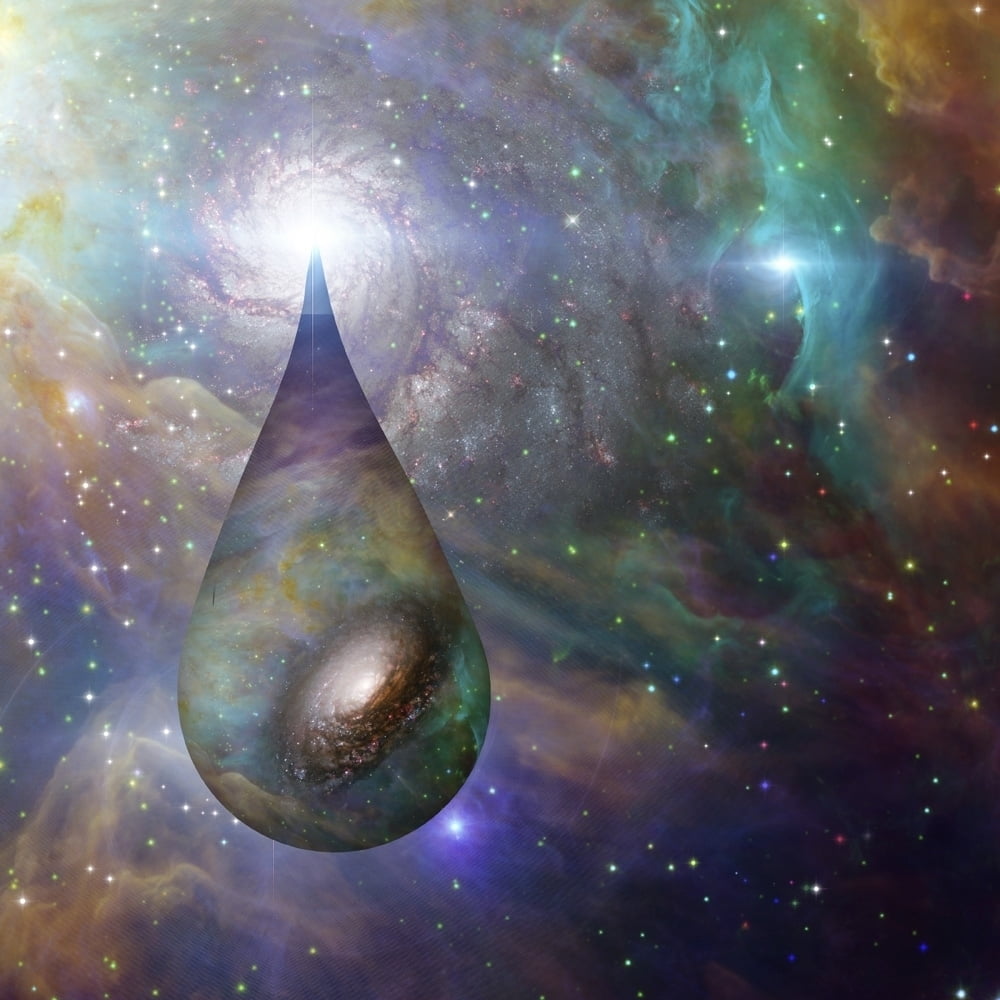 Droplet with Galaxy Inside in Deep Cosmos Poster Print by Bruce Rolff ...