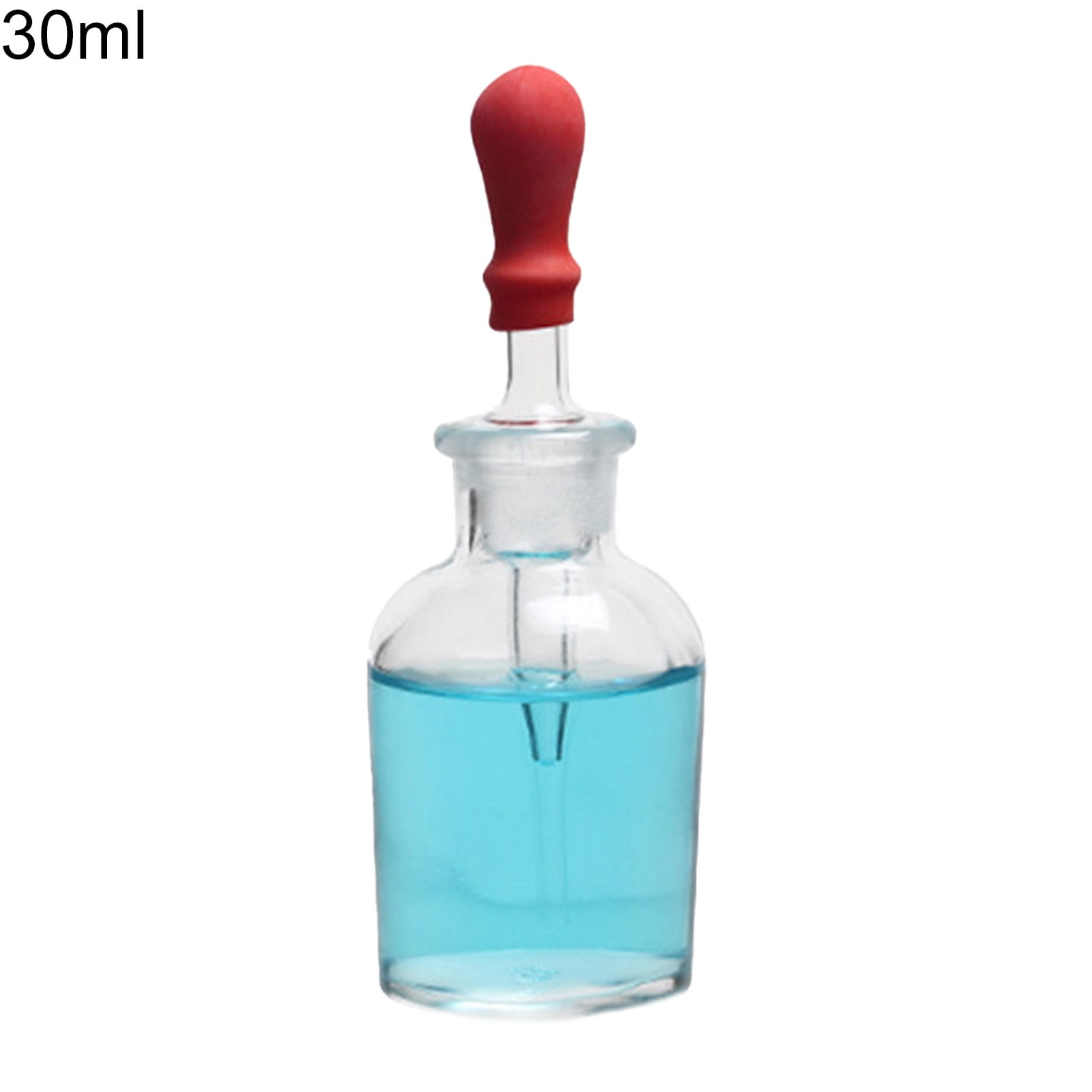 Dropper Bottle, 30/60/125ml Transparent Rubber Head Laboratory Dropper ...