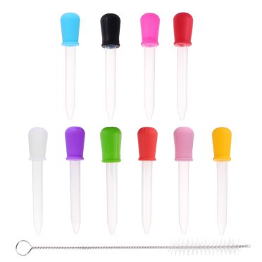5ml Glass Scale Line Dropper Pipette Lab Dropper Dropping Pipet Blue ...