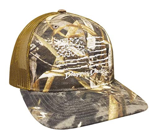 Droppin Drake American Duck Flag Trucker Mesh Snapback Hat-Real Tree ...
