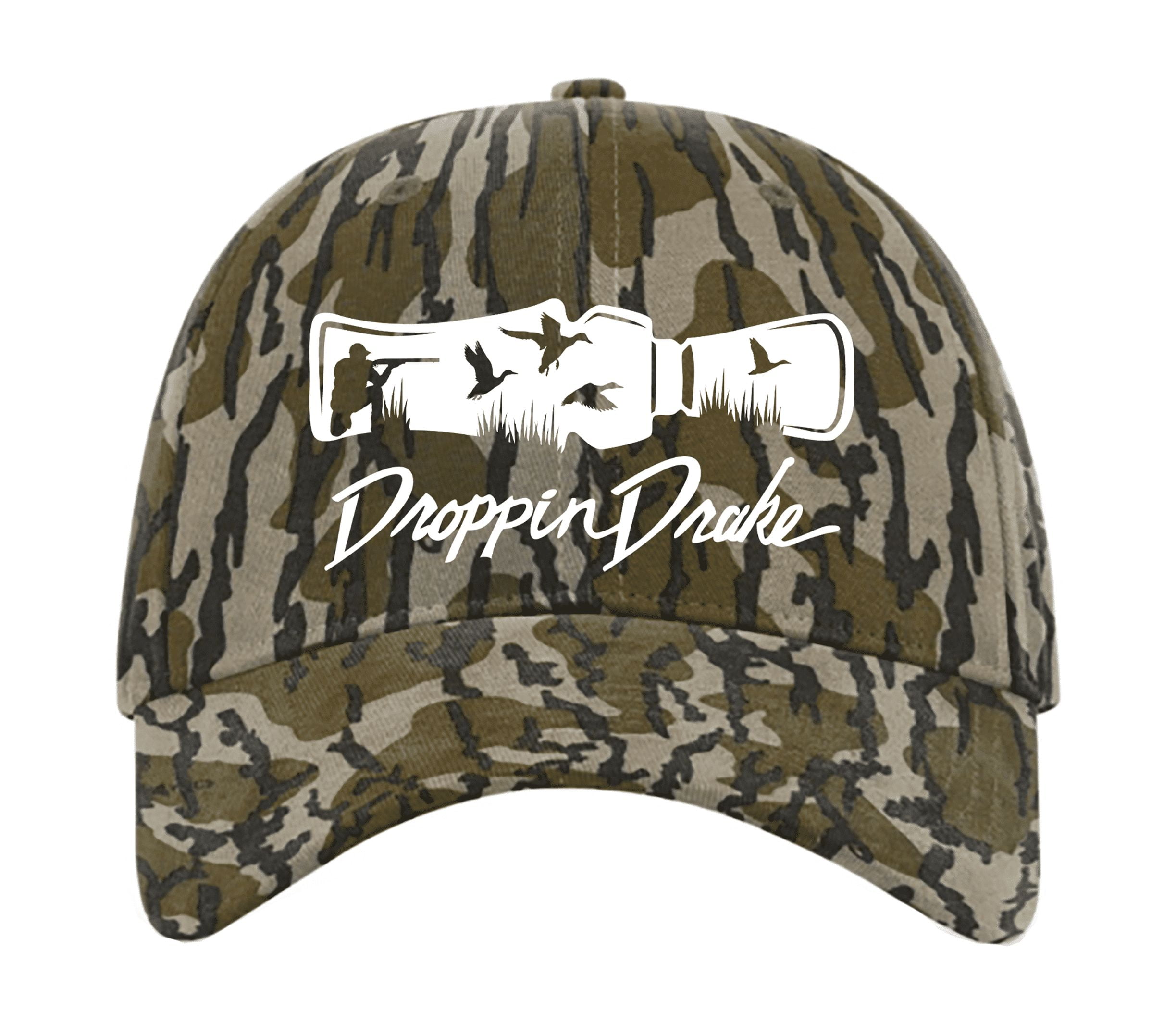 Droppin Drake Duck Call Hunting Scene Southern Mens Embroidered Casual ...
