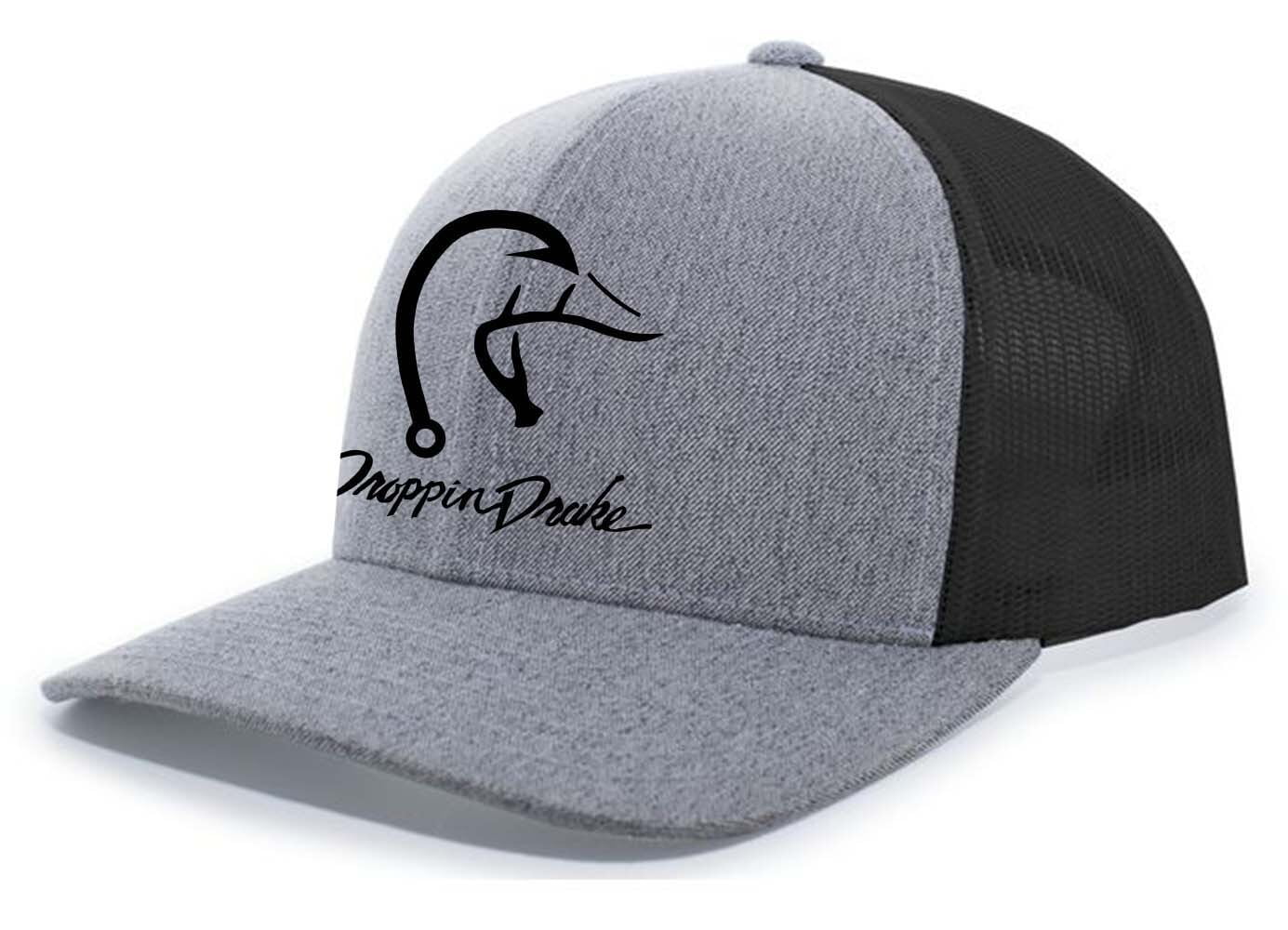 Droppin Drake Hunting Hat Duck Fishing Hook Embroidered Mens Mesh Back ...
