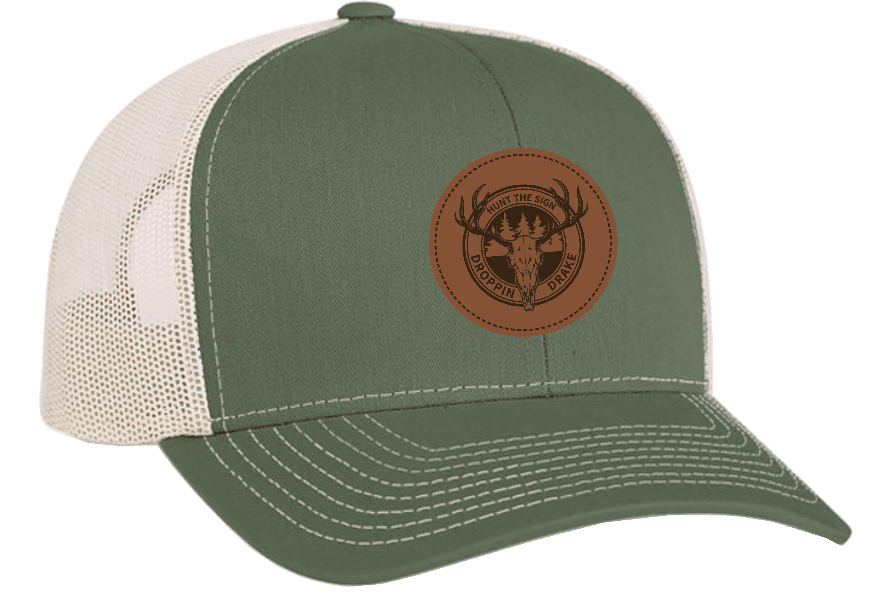 Droppin Drake Men's Wild Deer Hunt The Sign Laser Engraved Leather ...