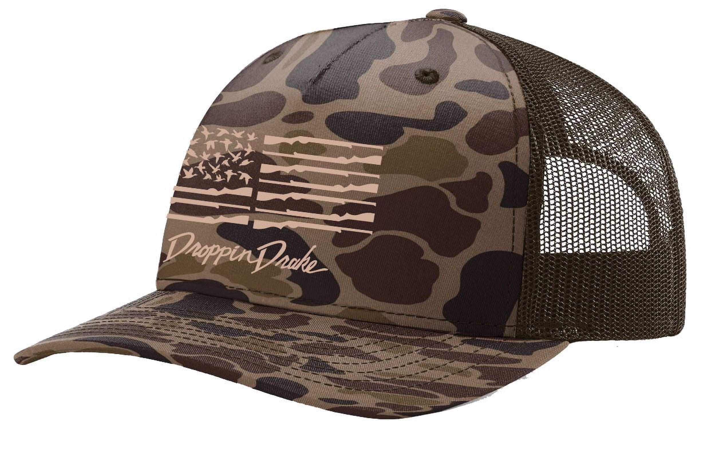Droppin Drake Southern Apparel Co American Duck Gun Flag Trucker Mesh ...