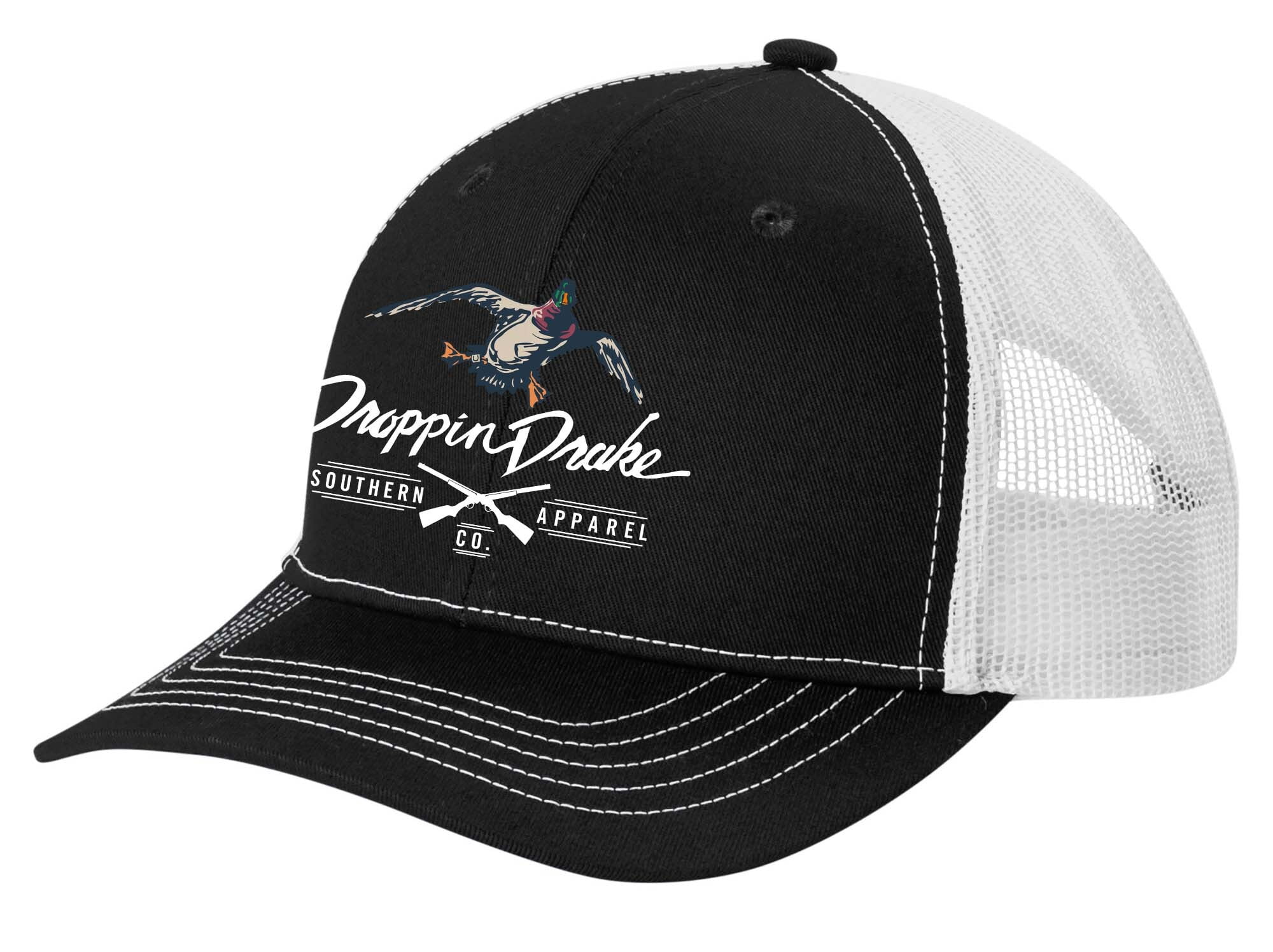 Droppin Drake Youth Mallard Duck and Gun X Logo Boys Mesh Back ...