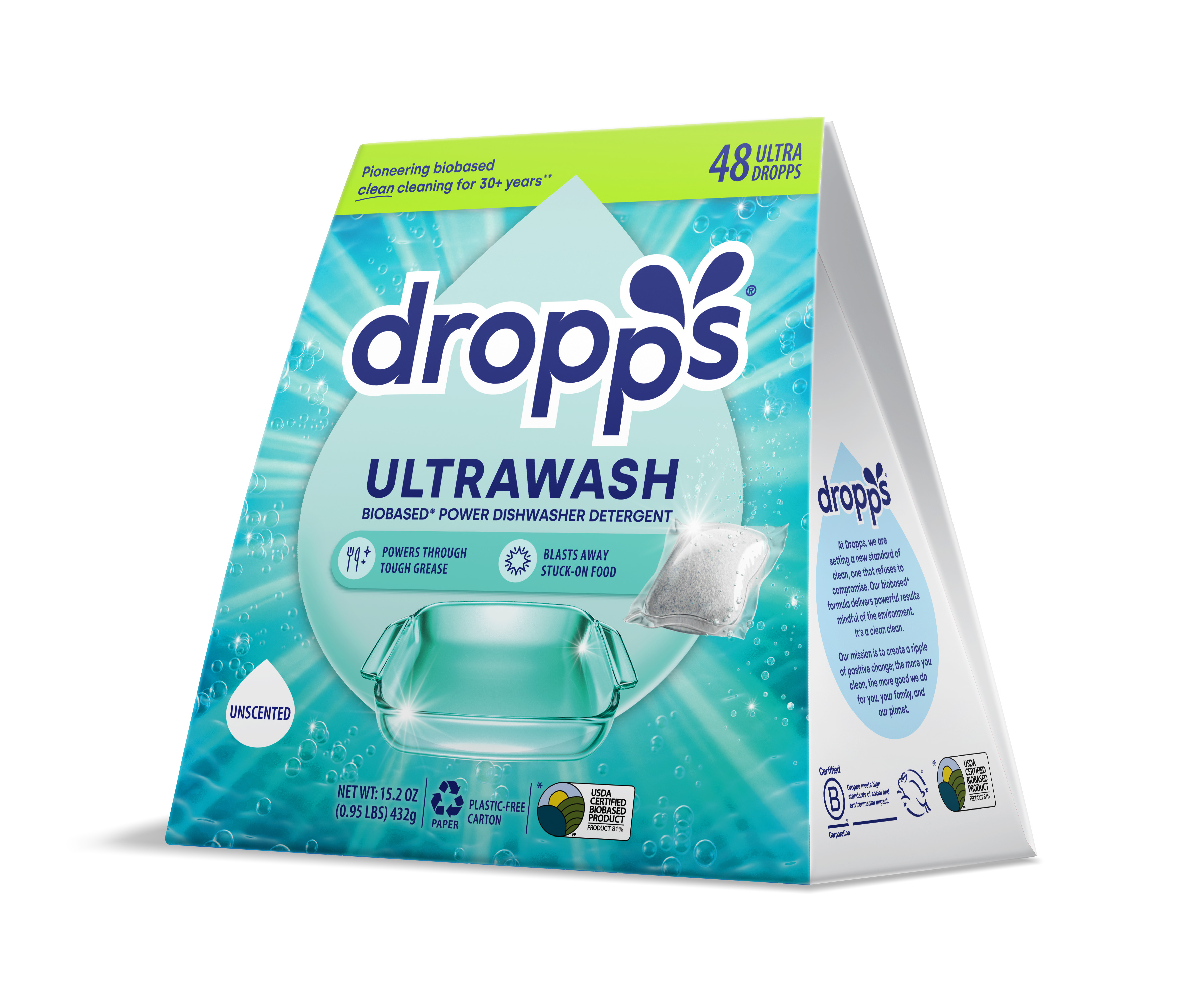 Dropps Dishwasher Detergent Pods: Lemon | 48 Count | Cuts Grease ...