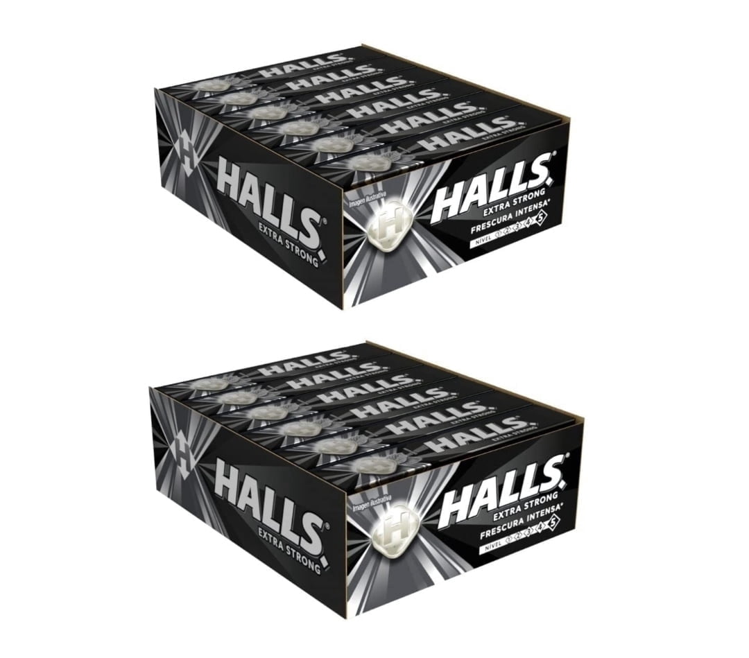 Drops Halls Extra Forte Brasileiro Halls Preto Extra Strong Black Pack ...