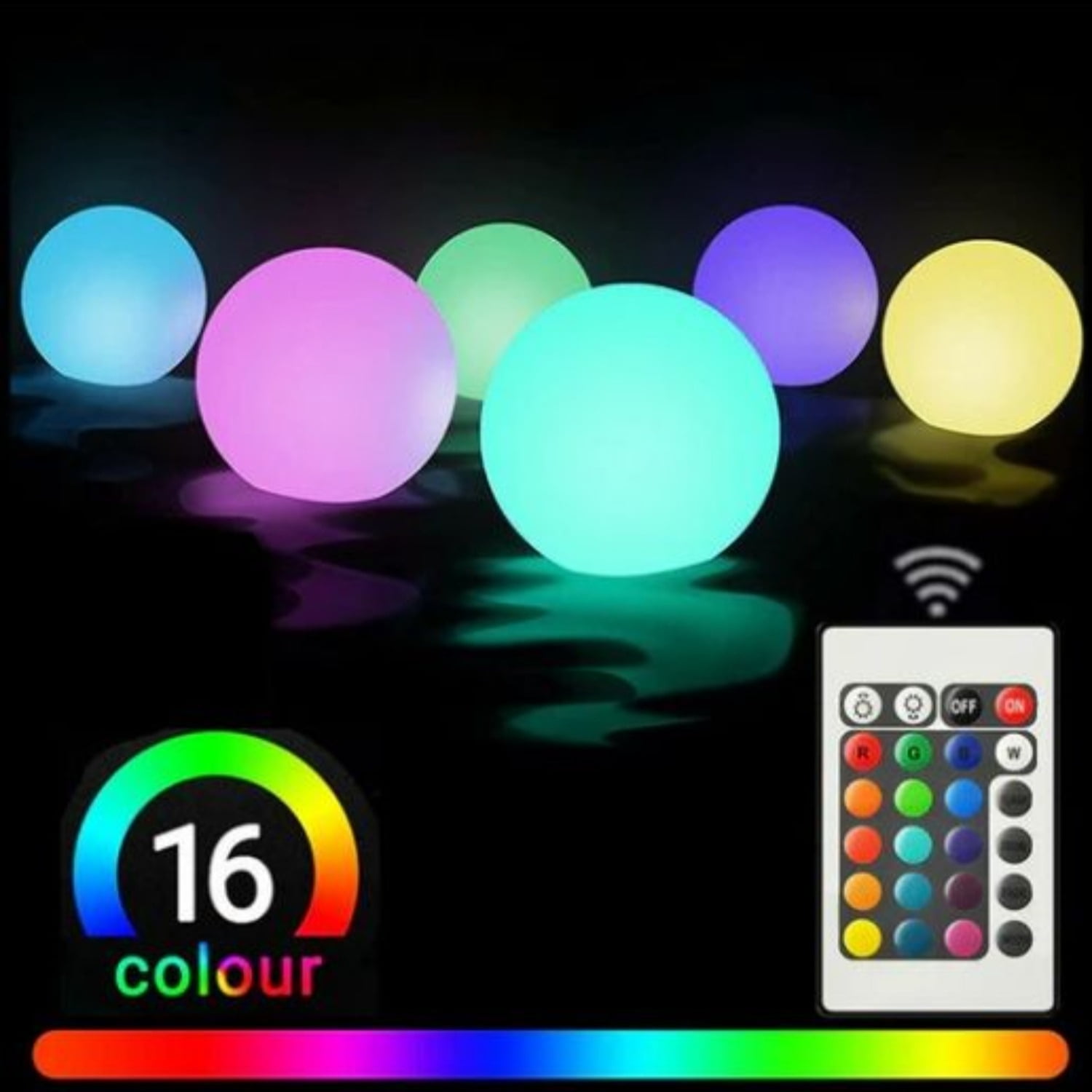 Dropship Floating Pool Lights RGB Color Changing LED Ball Lights Solar ...