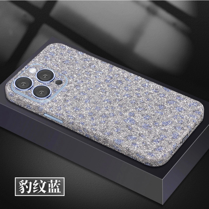 Dropshipping Glitter Bling siamesed Stickers For iPhone 15 14 13 12 11 ...