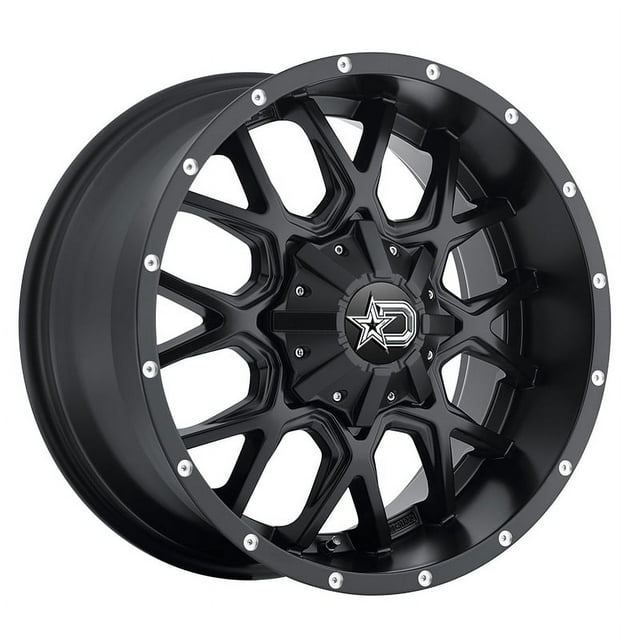 Dropstars 645B 20x9 5x127/5x139.7 +00et Satin Black Milled Wheel 2017 ...