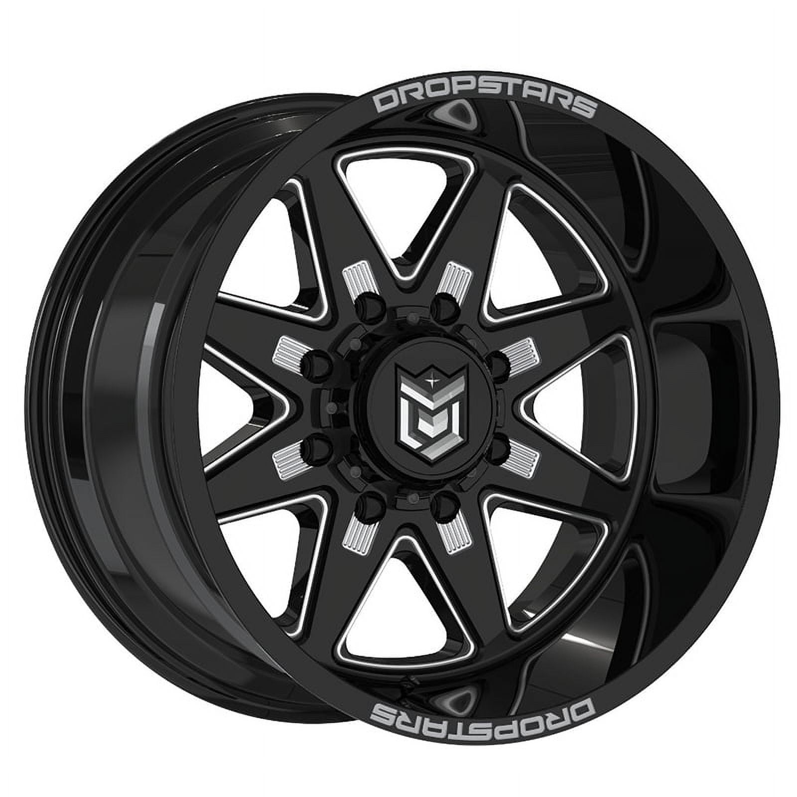 Dropstars 655BM 20x9 5x139.7/5x150 +18et Gloss Black Wheel Fits select ...