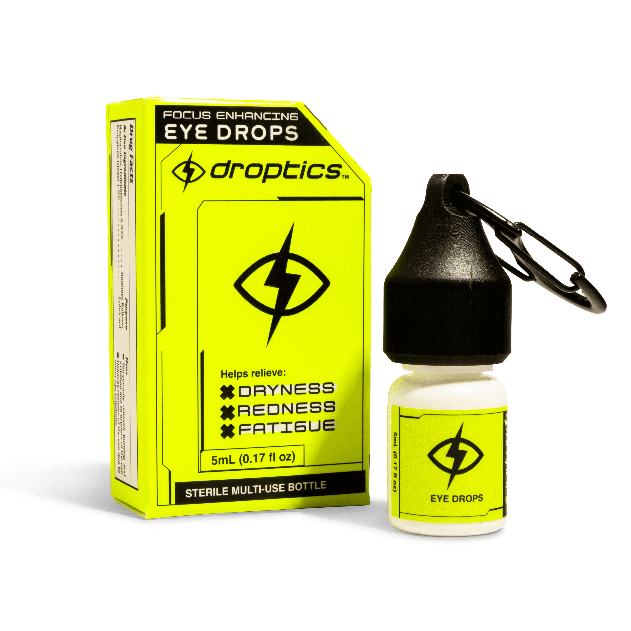 Droptics Extra Strength Focus Enhancing Eye Drops, Energizing Relief ...