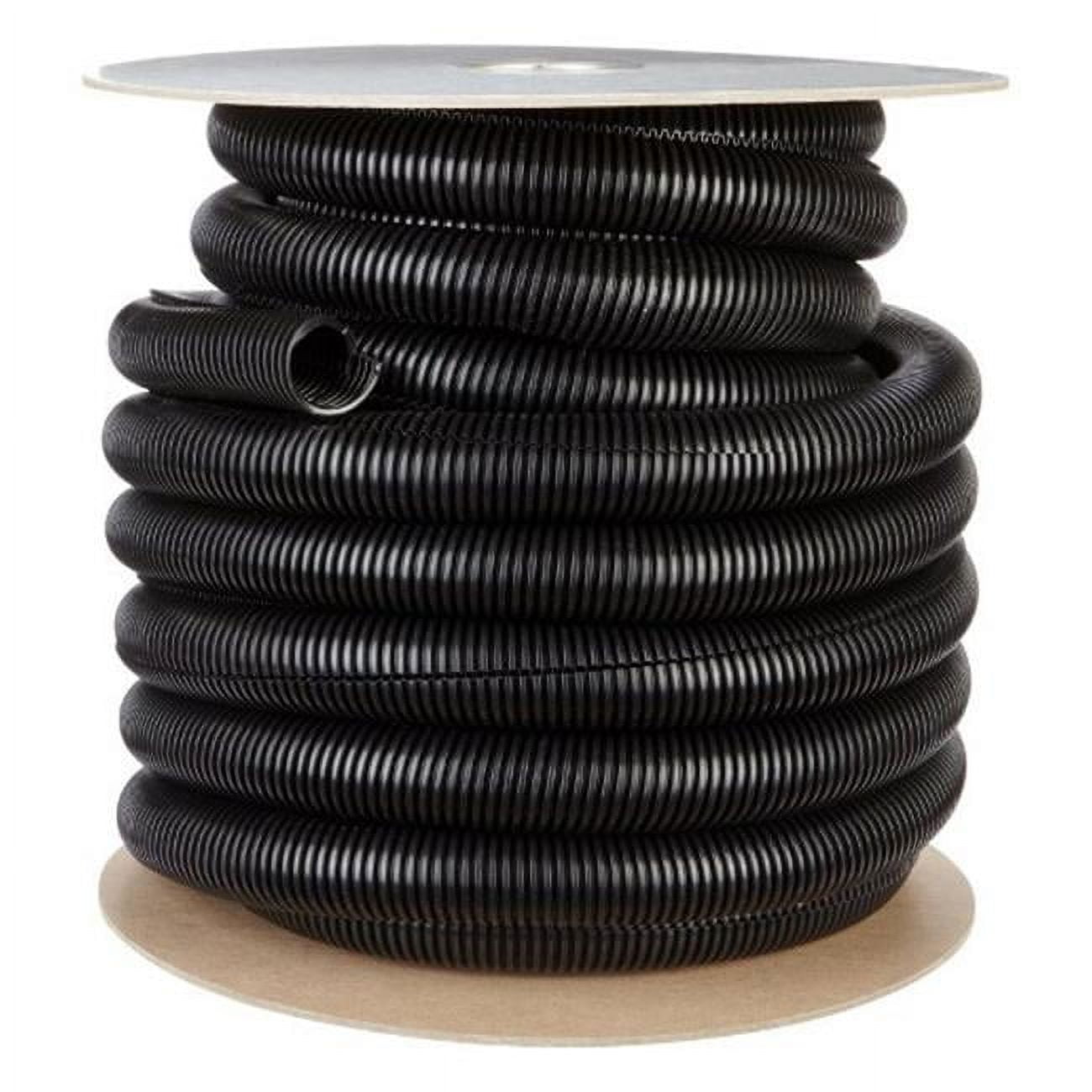 Drossbach Inc. R100PEBS Black Plastic Flex Tubing 1 Dia. in. x 50 L ft ...