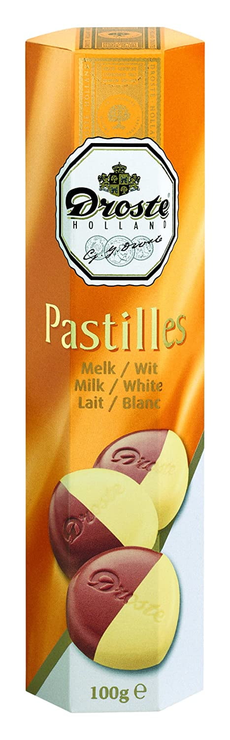 Droste Dutch Milk and White Chocolate Pastilles -- 3 oz (85 g) MADE IN ...