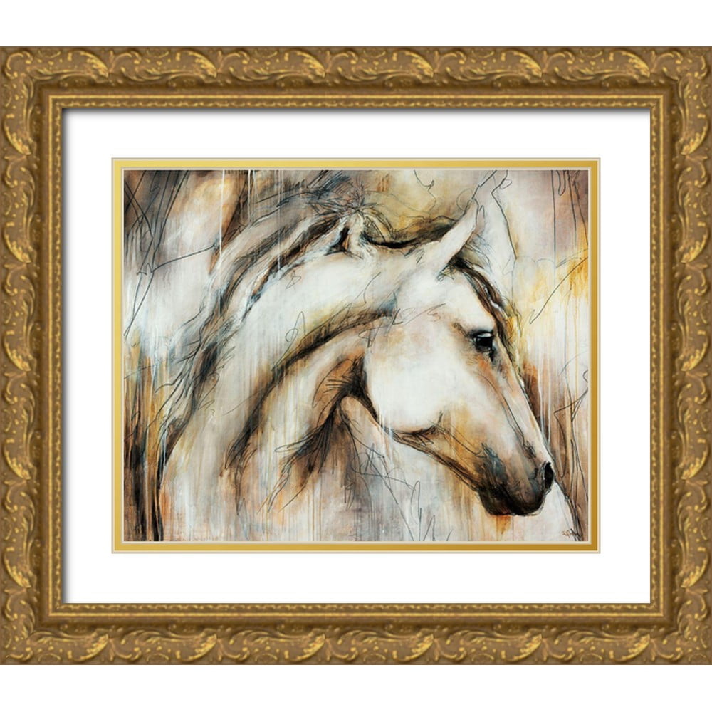 Drotar, Rikki 14x12 Gold Ornate Wood Framed with Double Matting Museum Art Print Titled - Calm ...