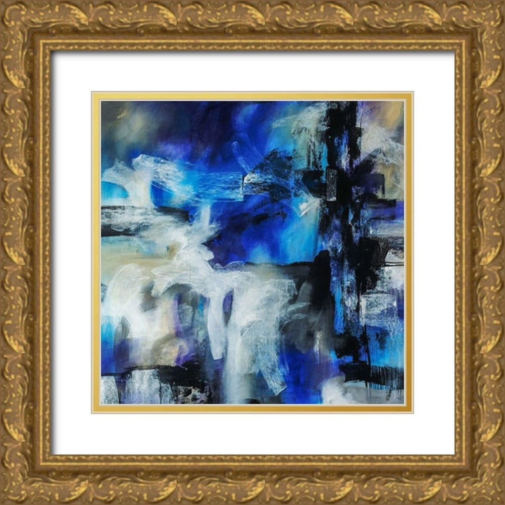Drotar, Rikki 15x15 Gold Ornate Wood Framed with Double Matting Museum ...