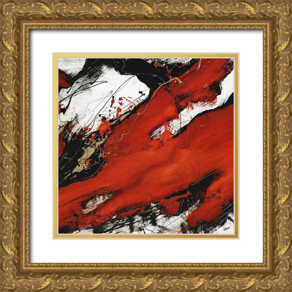 Drotar, Rikki 15x15 Gold Ornate Wood Framed with Double Matting Museum ...