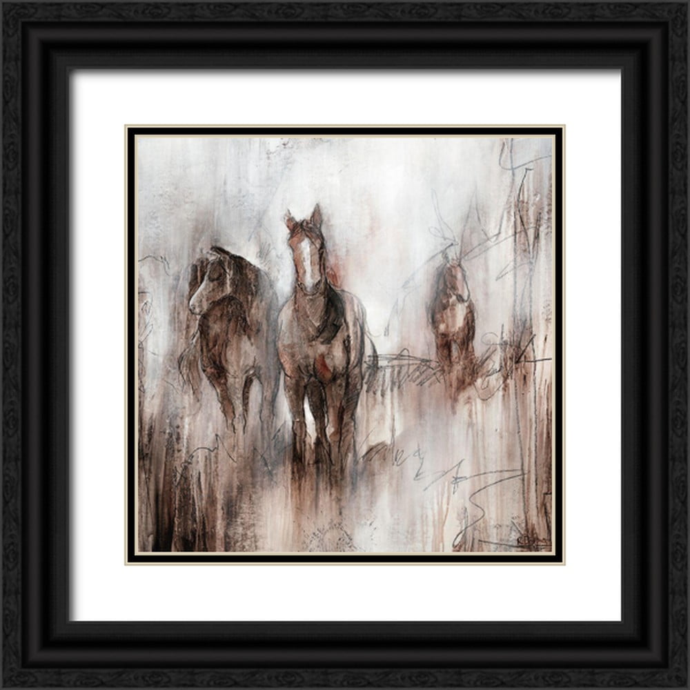Drotar, Rikki 26x26 Black Ornate Wood Framed with Double Matting Museum Art Print Titled ...