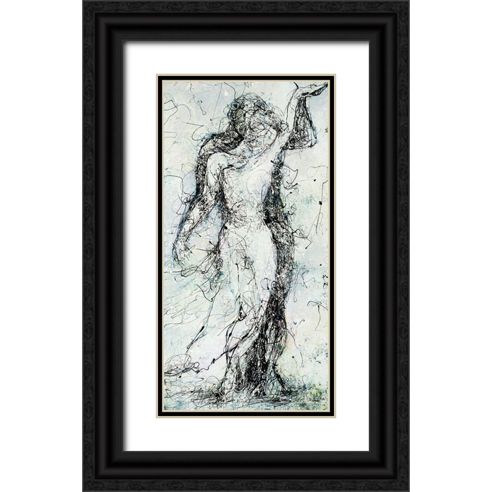 Drotar, Rikki 9x14 Black Ornate Wood Framed with Double Matting Museum ...