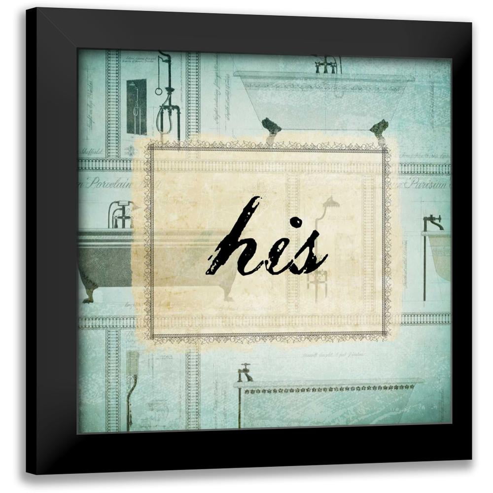 Drotz, Dallas 15x15 Black Modern Framed Museum Art Print Titled - Bath ...