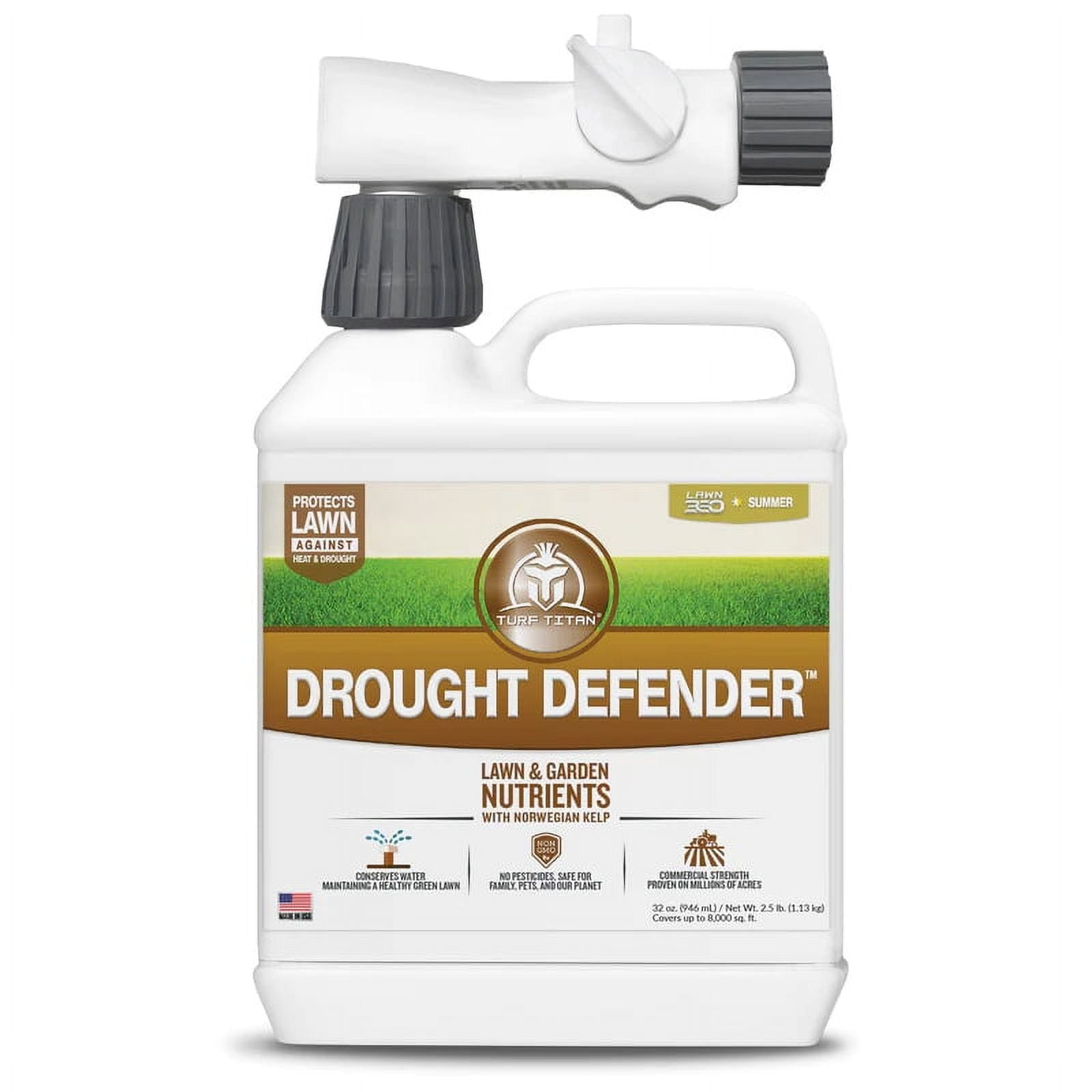 Turf Titan Drought Defender Hose End, Garden Soil and Lawn Care Shield ...