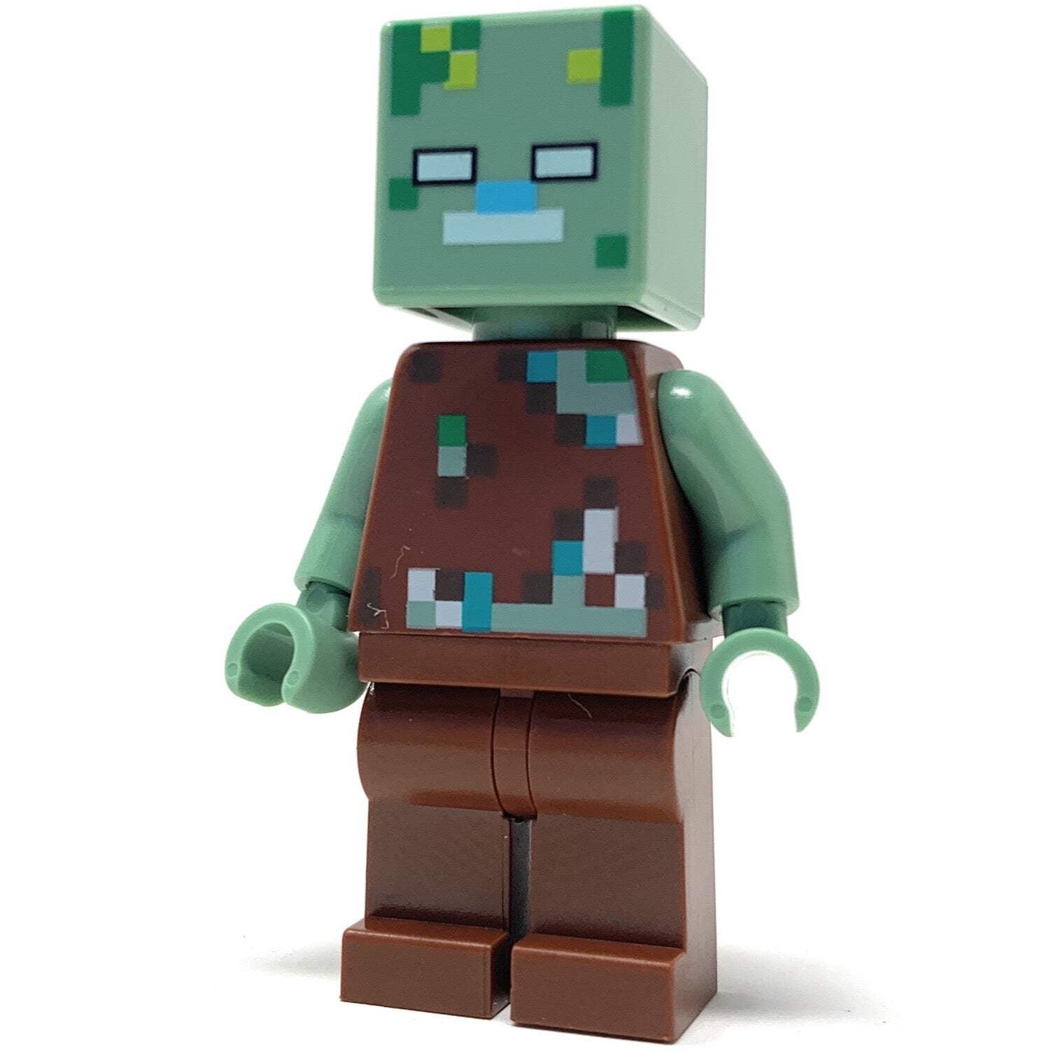 Drowned Zombie - LEGO Minecraft Minifigure (2021) - Walmart.com