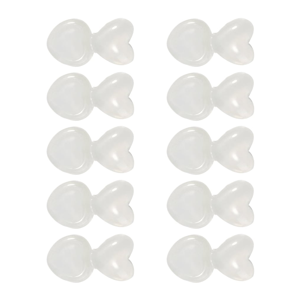 Drrntien 10pcs Fashionable Heart Silicone Earring Backs for Heavy ...