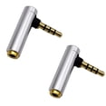 Drrntien Right Angle 3.5mm Sound Connectors Featuring 4 Poles and Metal ...