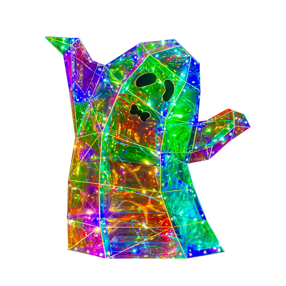 Drses‌‌ 15.7in Spooky Ghost LED Lights Halloween Cute Glowing Ghost ...