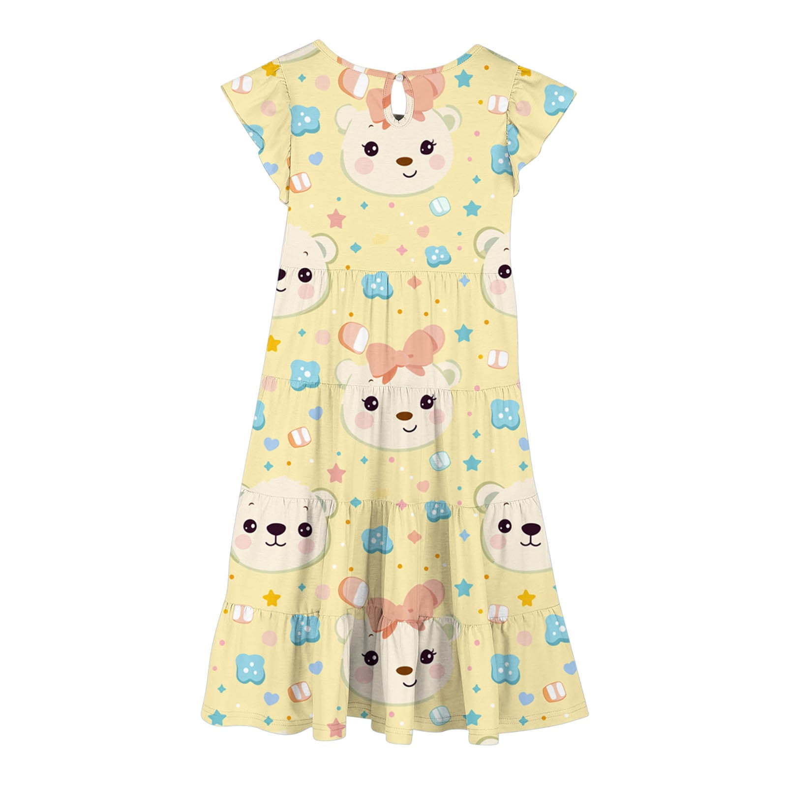 Drses‌ ‌‌‌‌‌‌‌‌‌‌‌‌‌2025 Girls Ruffle Summer Dress - Short Sleeve A ...