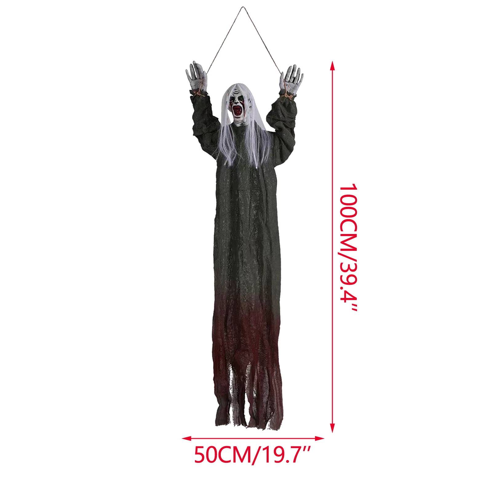 Drses‌‌ Halloween Decorations Horror Hanging Ghost Cape Creeping Ghost ...
