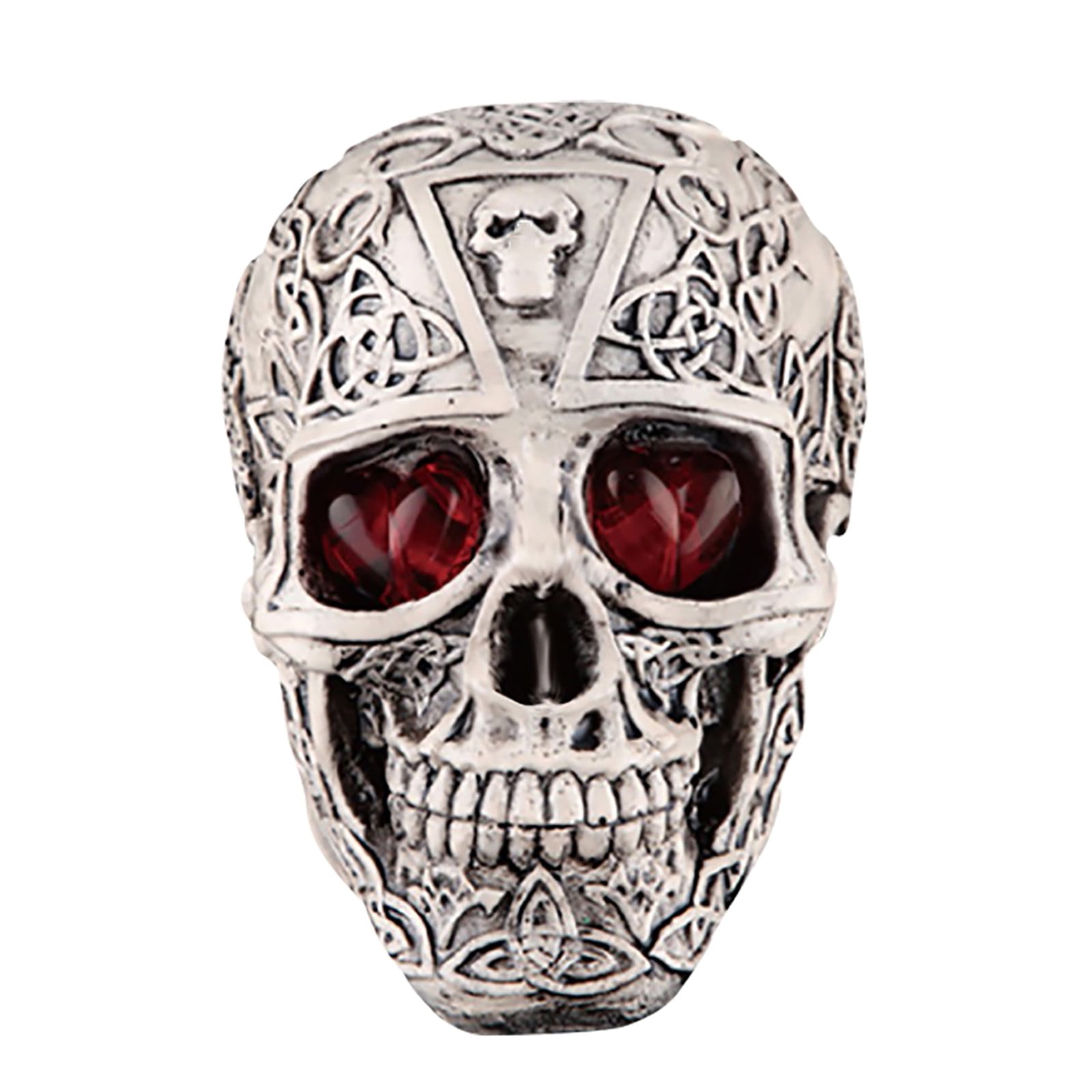 Drses‌‌ Halloween Ornaments Up Props Skull Glowing Skull Props Dress Up ...