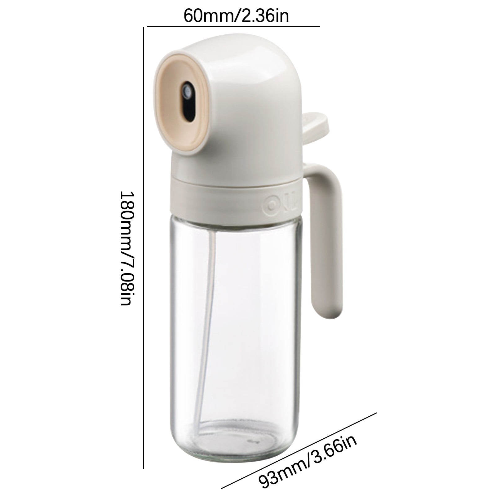 Drses The seasoning bottle 180ml 250ml Non Hanging Oil Glass Oil Leak ...