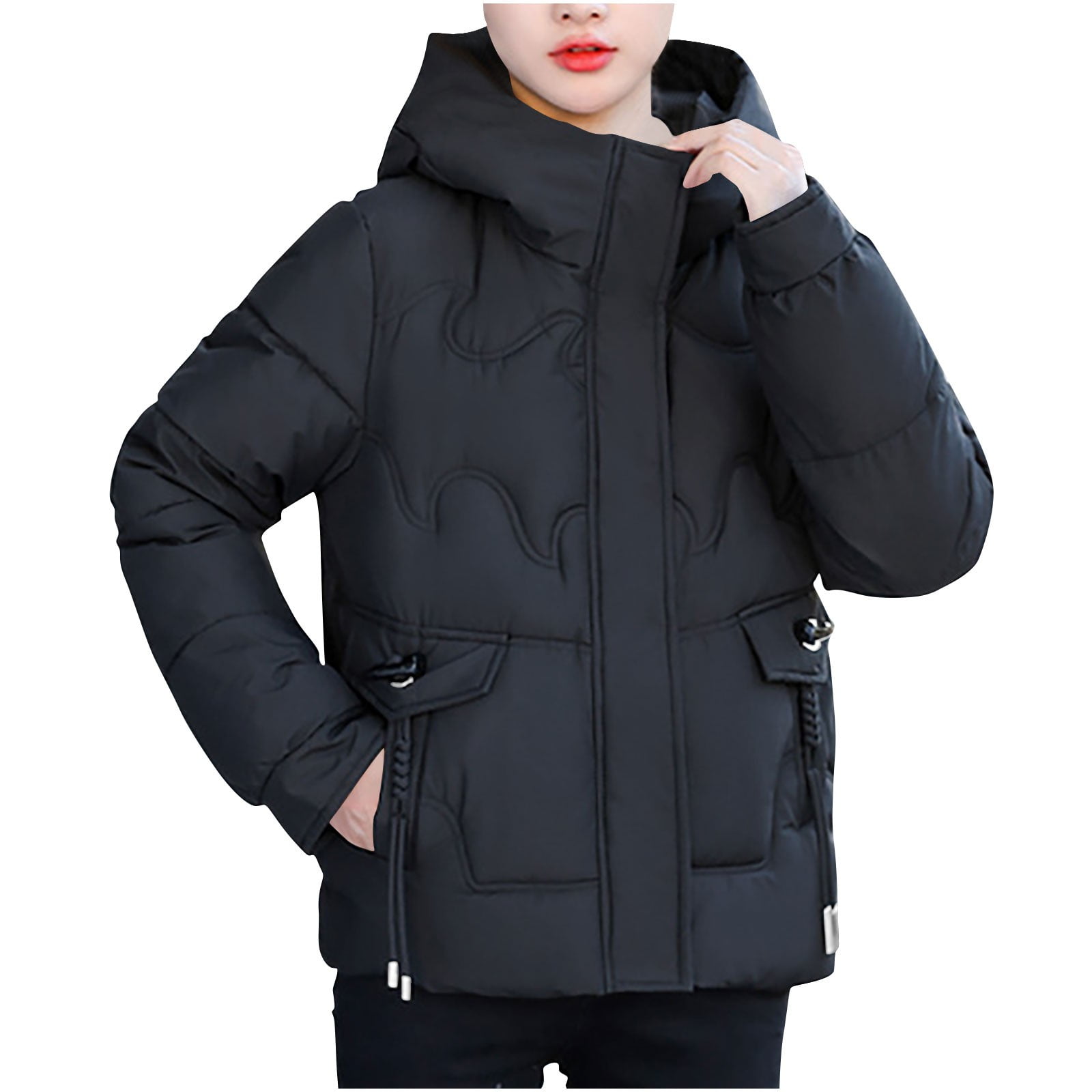 Drses Winter Coats for Women Turtleneck Puffer Jacket Quilted Down Coat ...