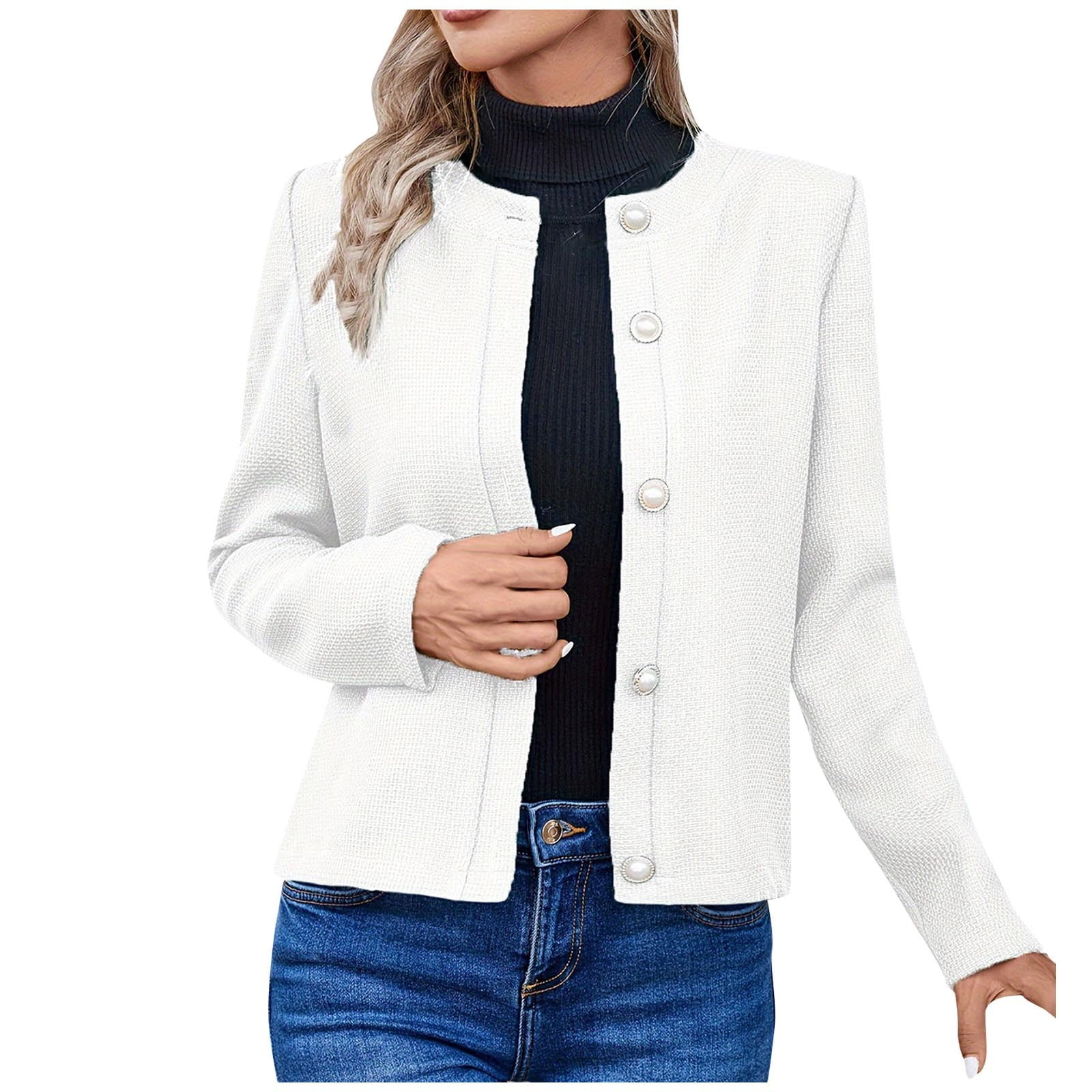 Drses Women Cardigan Sweaters Button Down Tweed Knit Cardigans Long ...